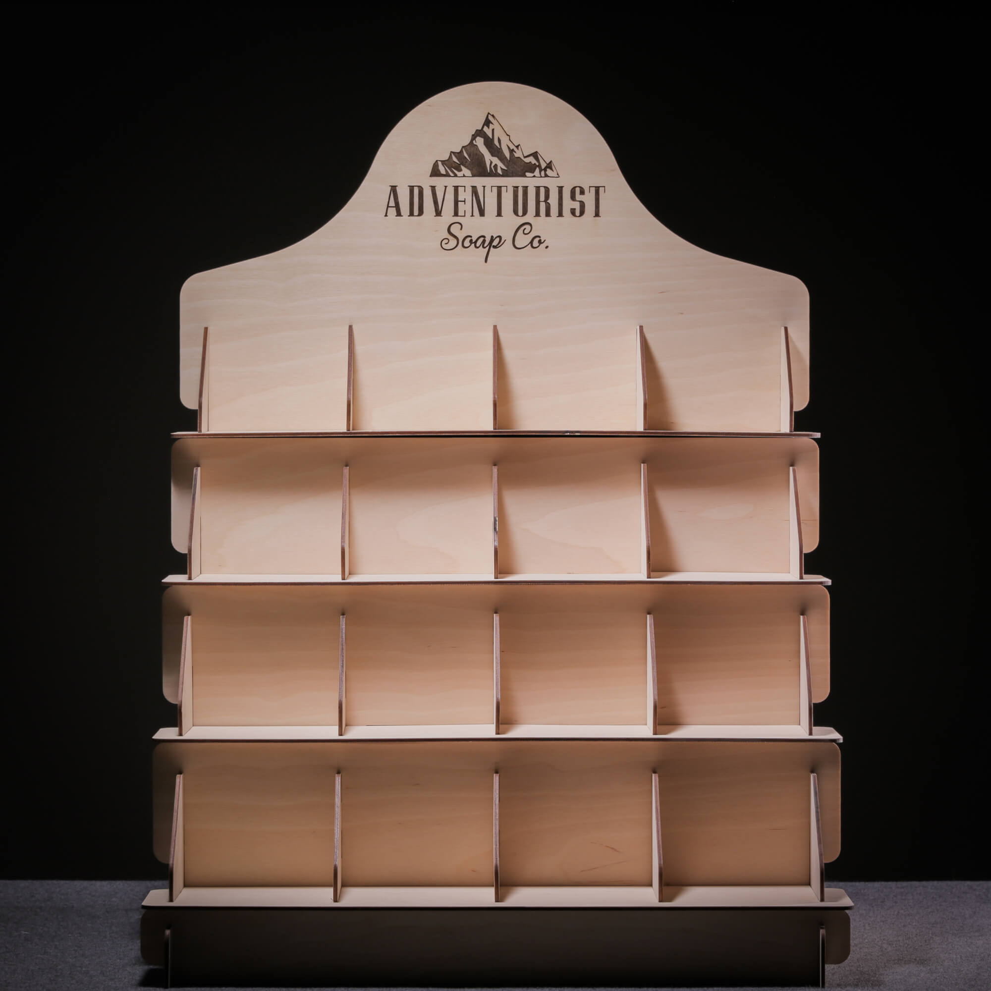 Wooden Display Stand - 4-Tier Countertop Retail Rack – CustomCraftUA