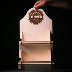 2-Tier Wooden Display Stand - 10" for Retail and Craft Shows ...