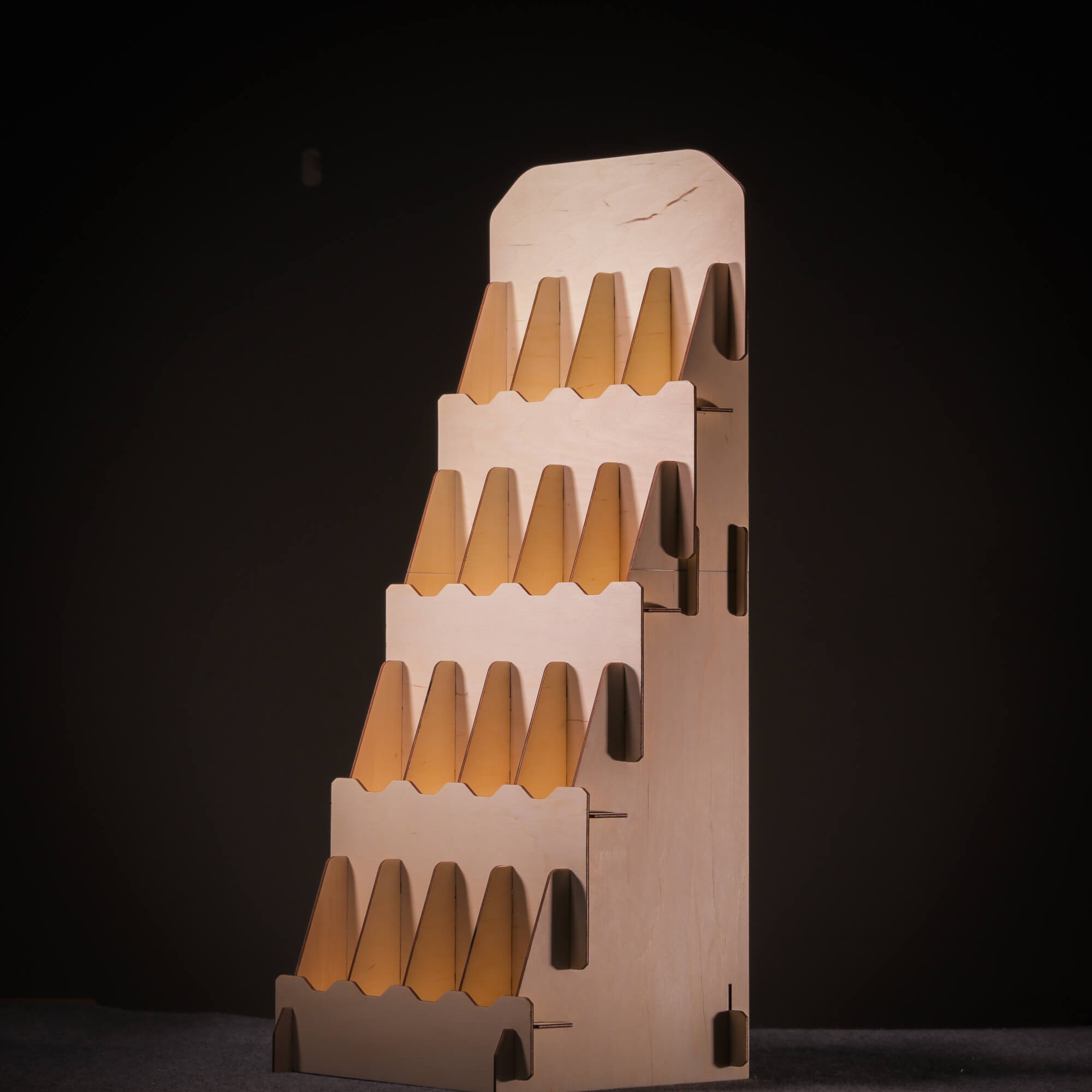 4-Tier Bookmark Display Stand | Collapsible & Customizable – CustomCraftUA