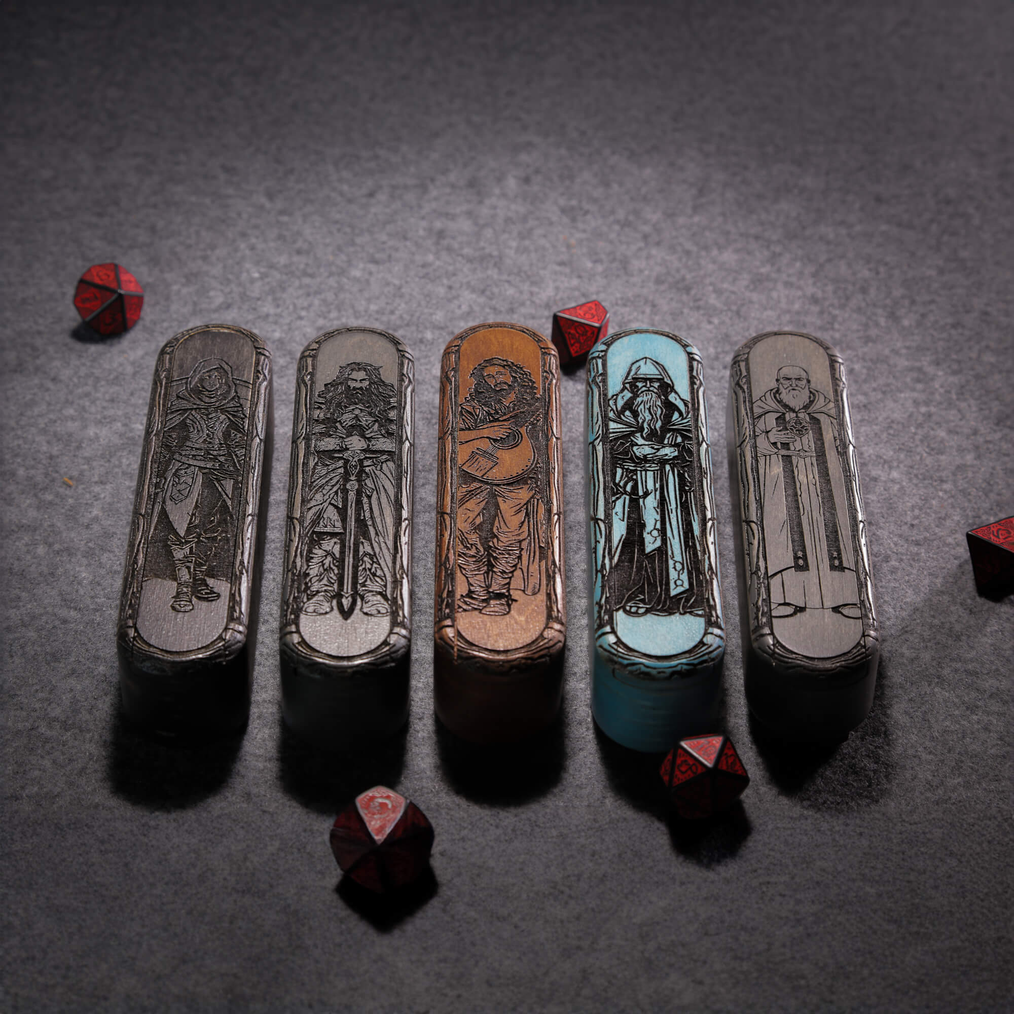 Handcrafted Wooden DnD Dice Box - Customizable & Durable – CustomCraftUA