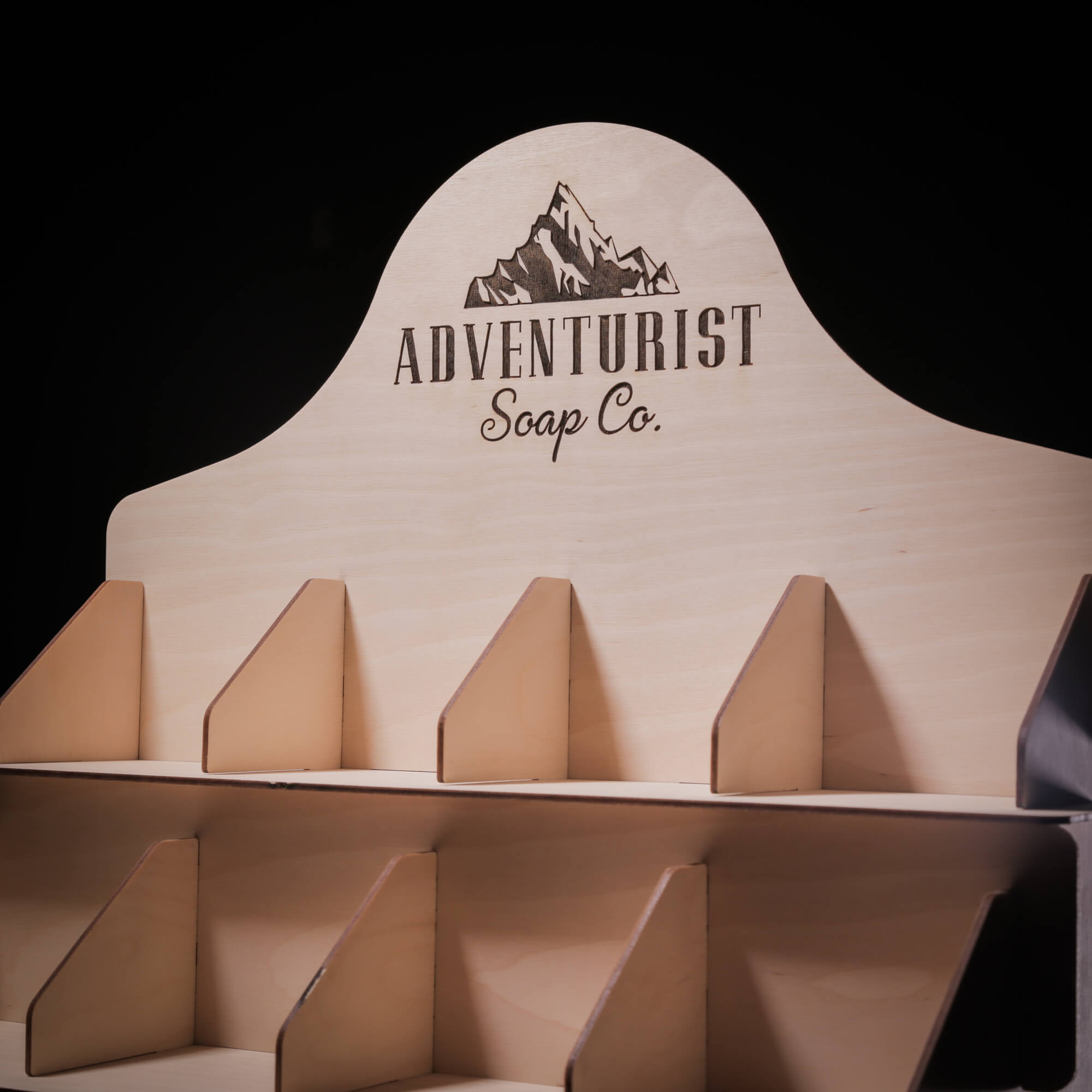 Wooden Display Stand - 4-Tier Countertop Retail Rack – CustomCraftUA