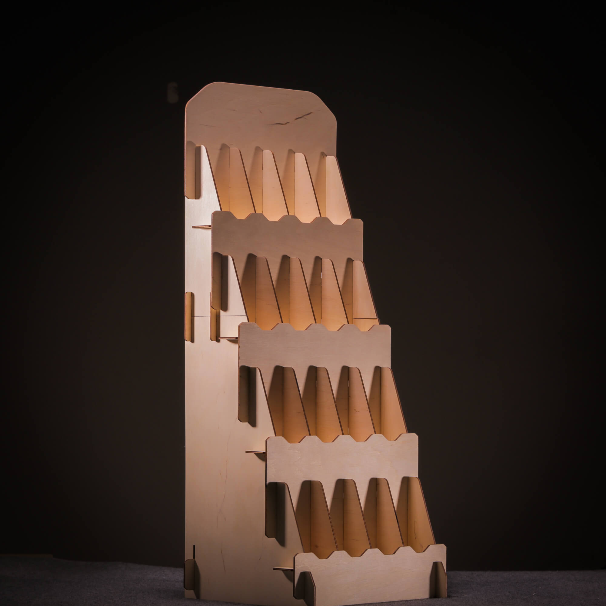 4-Tier Bookmark Display Stand | Collapsible & Customizable – CustomCraftUA