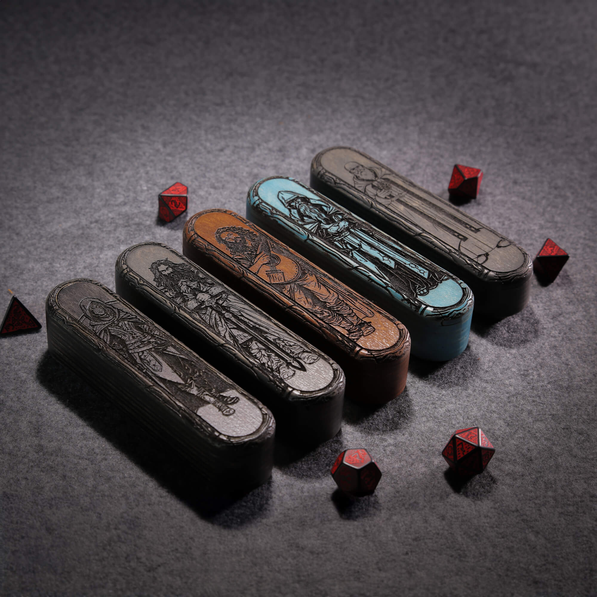 Handcrafted Wooden DnD Dice Box - Customizable & Durable – CustomCraftUA
