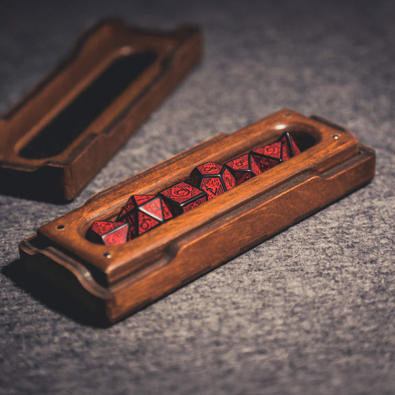 Wooden DnD Dice Box | Premium Customizable Dice Storage – CustomCraftUA