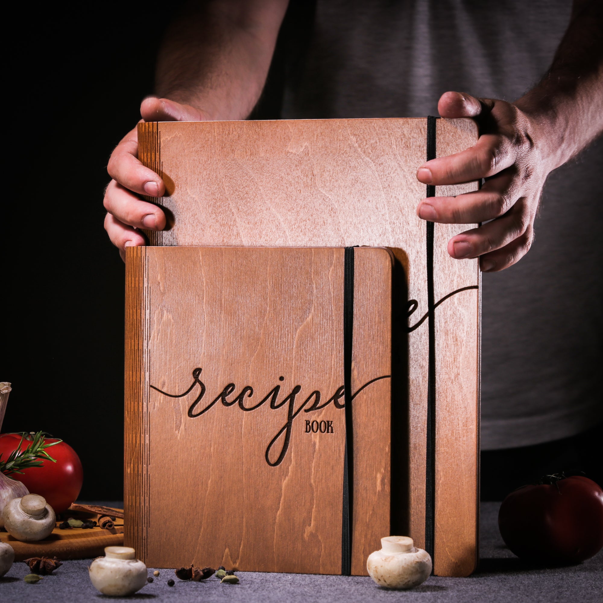 Personalized Wooden Recipe Book Binder - Custom Gifts – CustomCraftUA