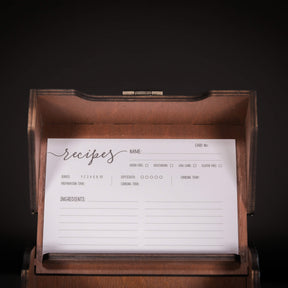 Personalized Wooden Recipe Box - Custom Recipe Card Box – CustomCraftUA