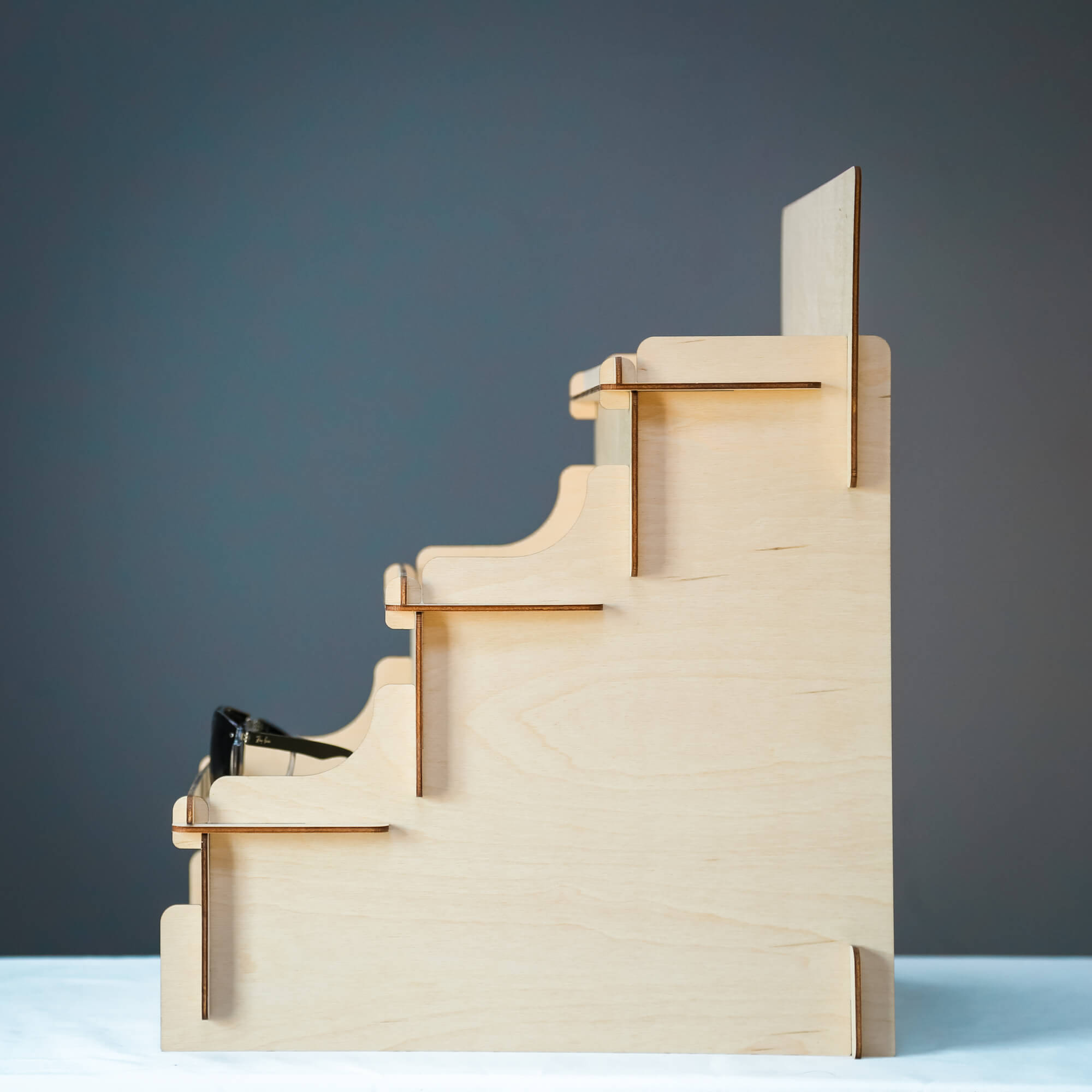 3-Tier Craft Fair Display Stand – Wooden Collapsible Vendor Stand ...