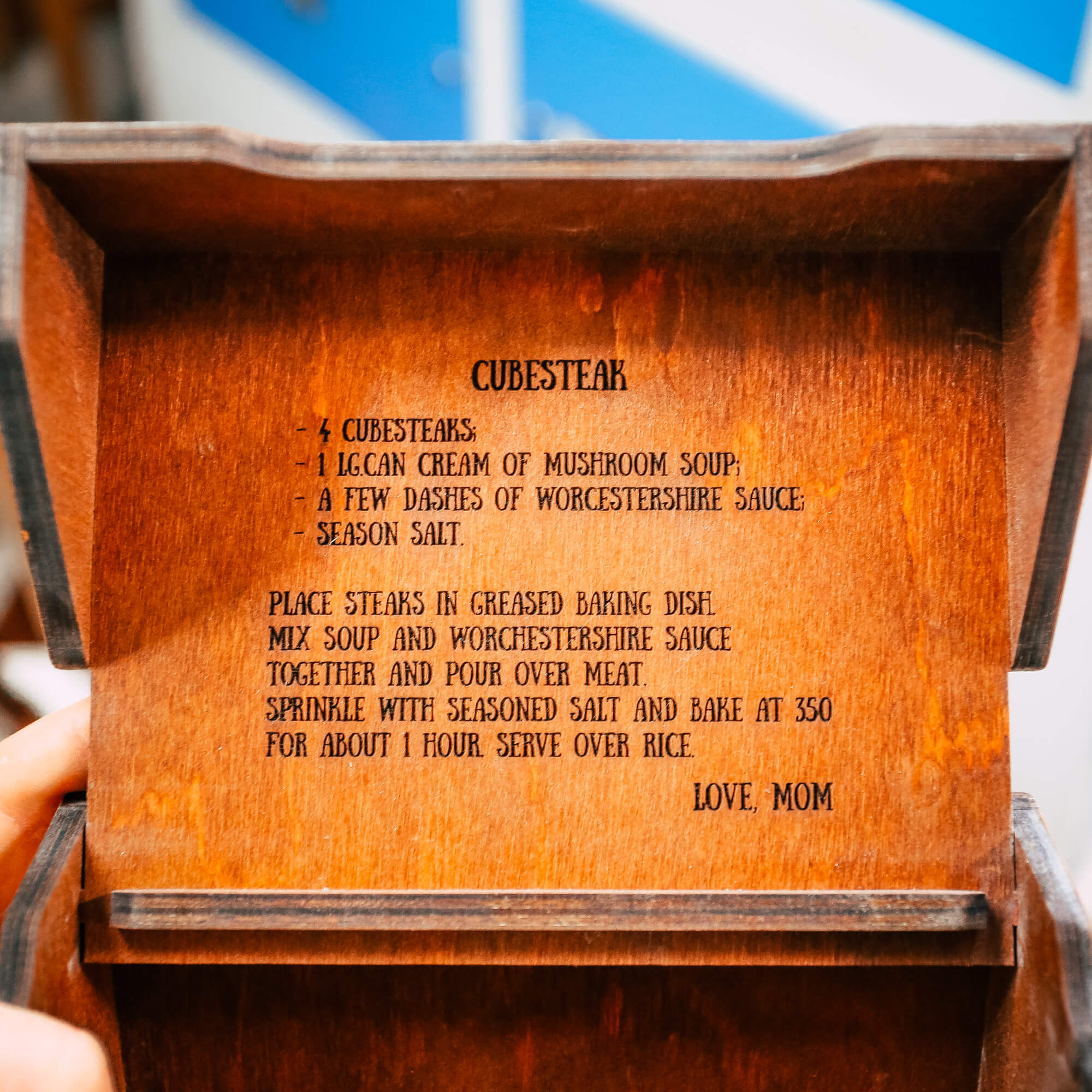 Recipe Card Box - Personalized Wooden Recipe Box with Cards – CustomCraftUA