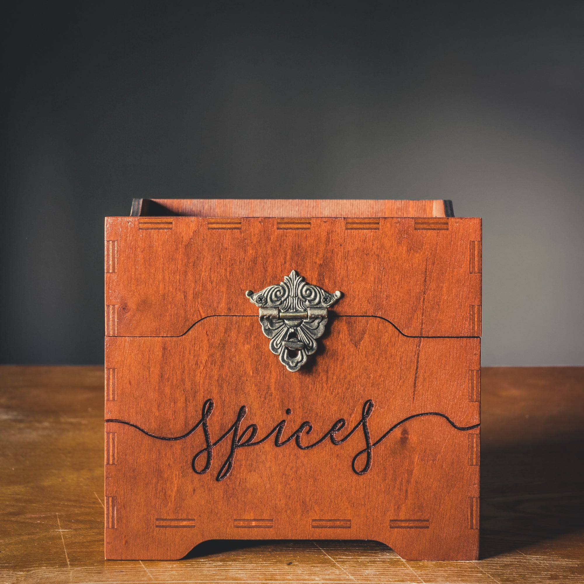 Custom Wooden Spice Box with Test Tubes - Unique Kitchen Gift ...