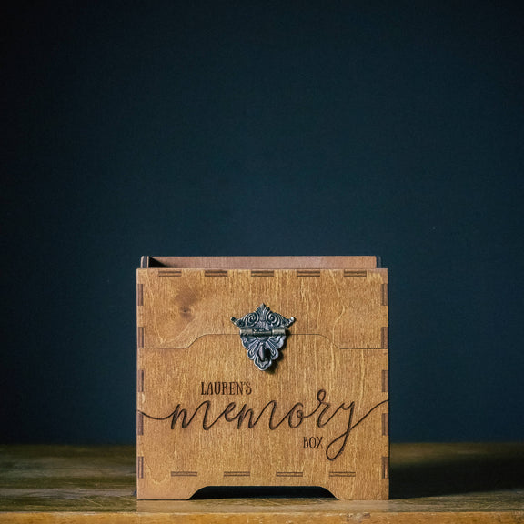 Personalized Wooden Keepsake Box – Custom Memory Box – CustomCraftUA