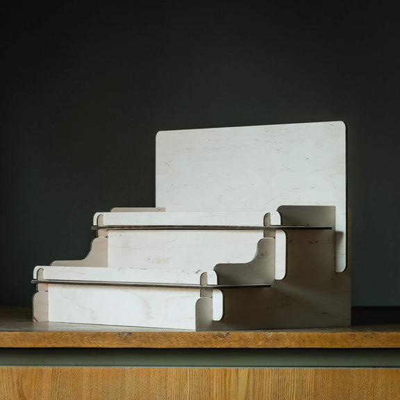 Wooden Display Riser - 2-Tier Collapsible Stand – CustomCraftUA